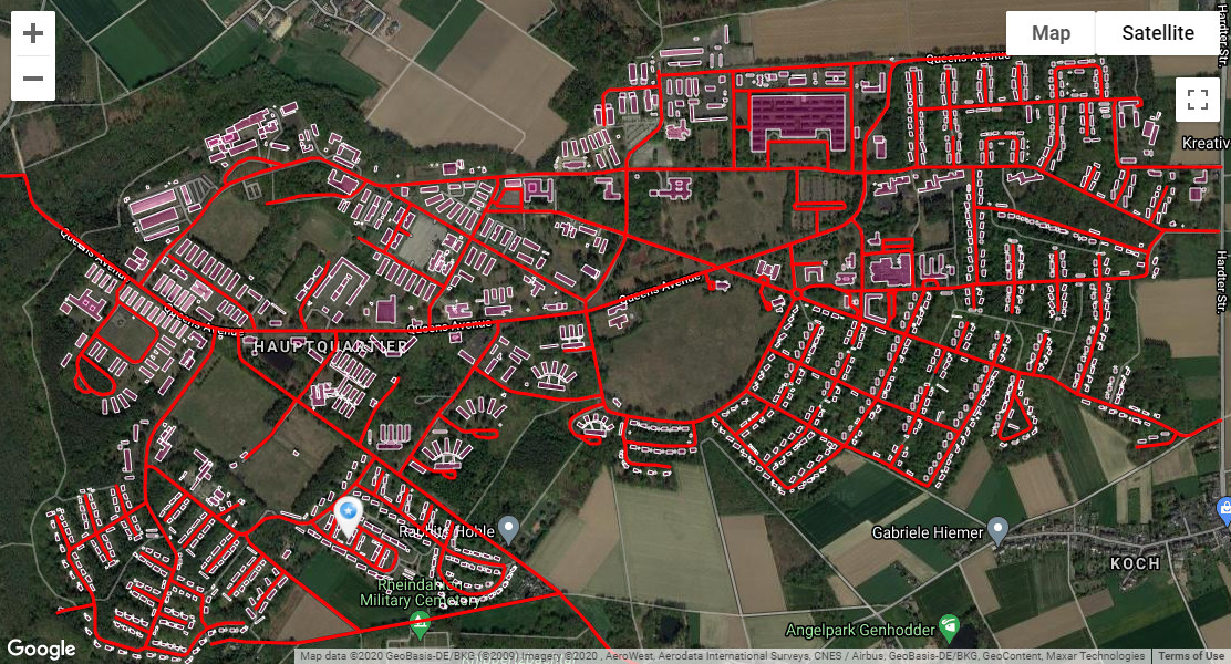 JHQ Maps – JHQ Rheindahlen Website