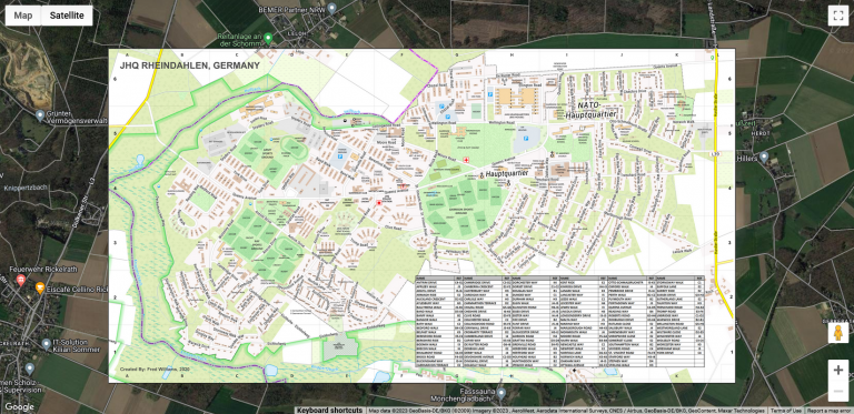 JHQ Maps – JHQ Rheindahlen Website